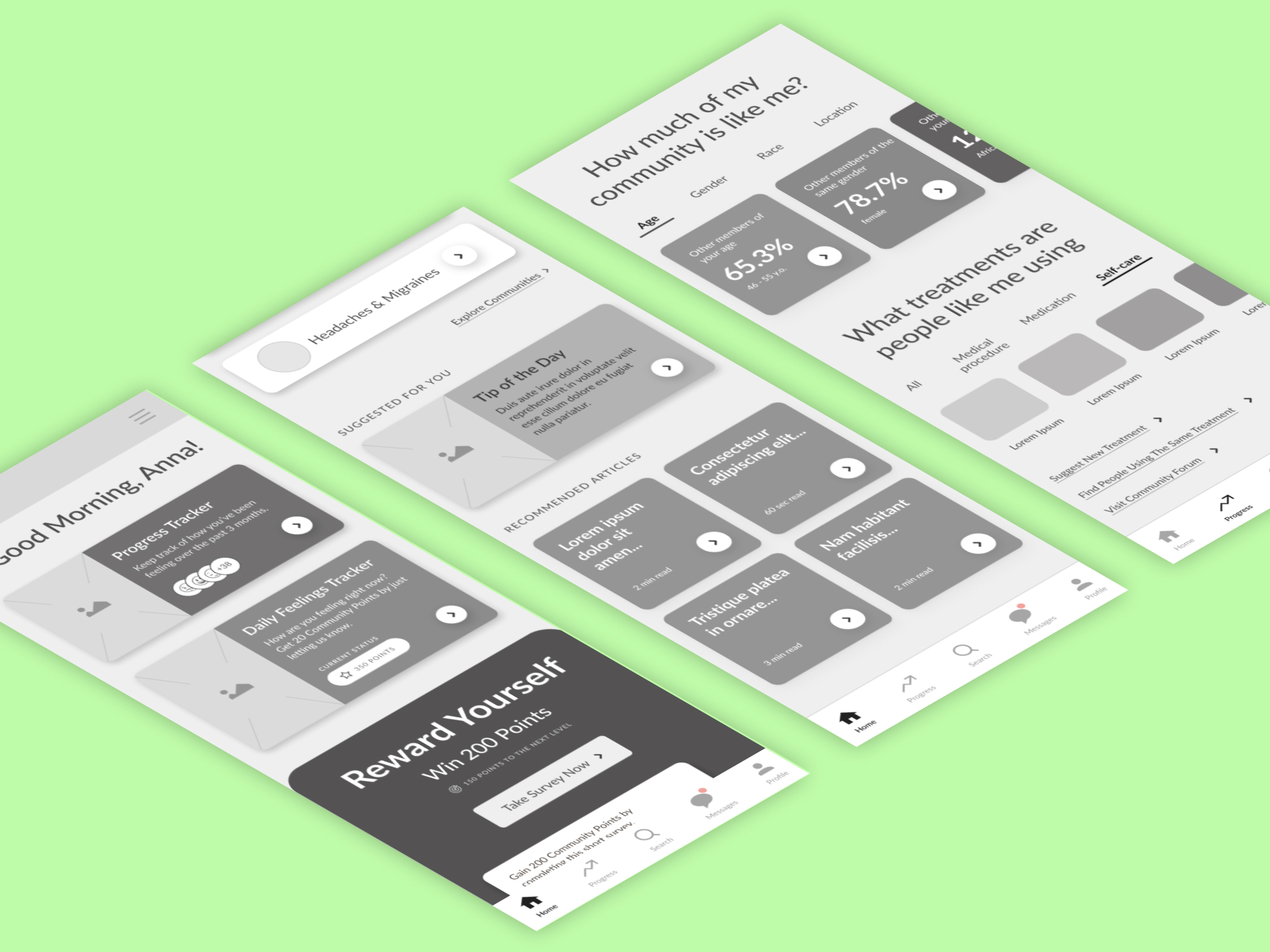 Wireframing Exercise for Future-State Heath App – Anna Arsiriy